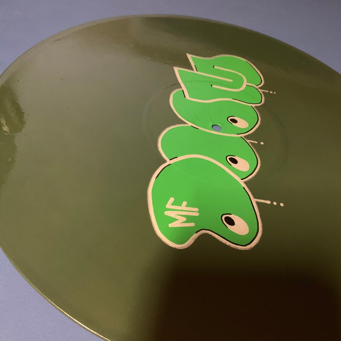 MF DOOM hand painted vinyl record / featuring DOOM tag / | Etsy
