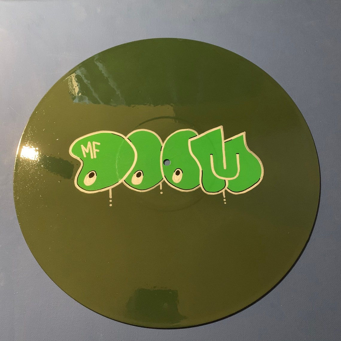 MF DOOM hand painted vinyl record / featuring DOOM tag / | Etsy