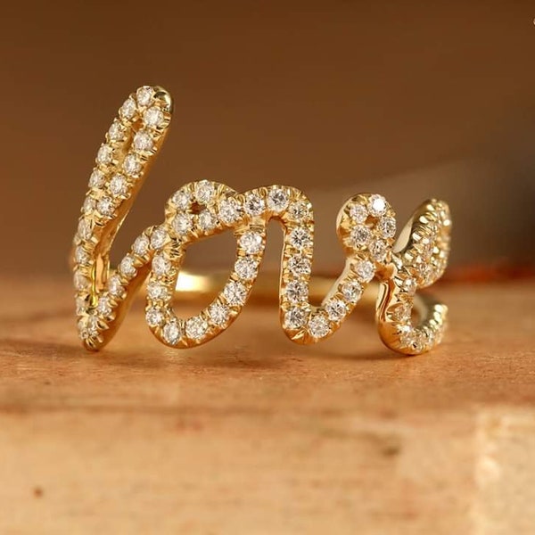 Wire Word Ring - Etsy