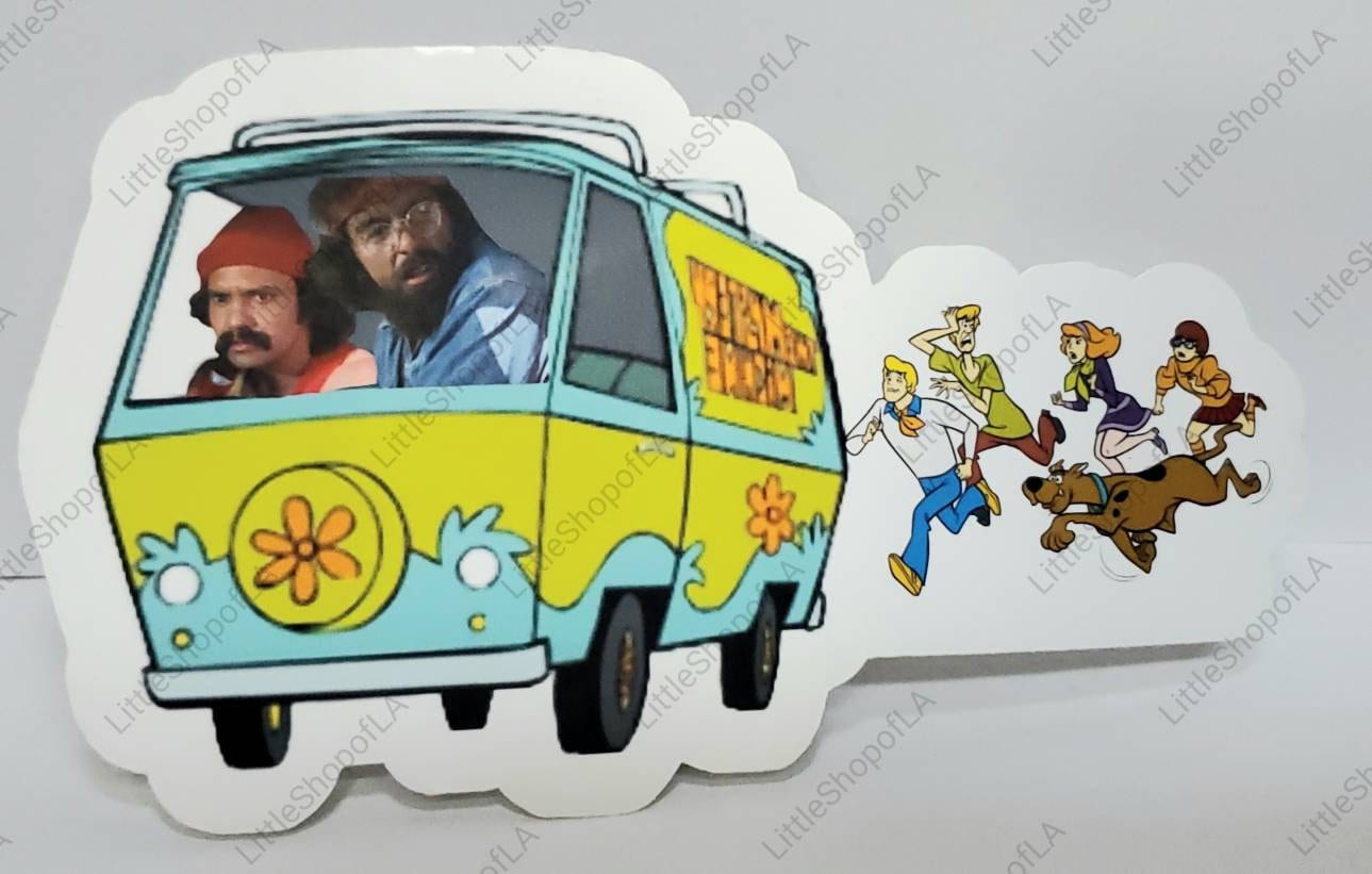 Scooby-doo/cheech and Chong Sticker unofficial - Etsy