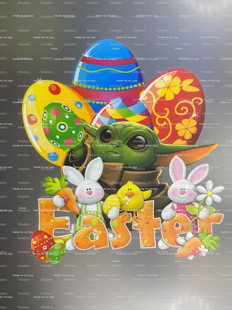 Easter Digital Png Baby Yoda Digital Download Dtf Printing | Etsy