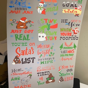 Christmas Bundle 52 Png Images Shristmas Toilet Paper Digital Download ...