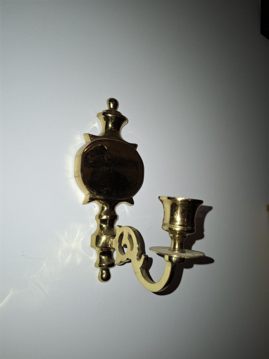 Vintage Sconce of Solid Brass 1960s Very Good Condition - Etsy