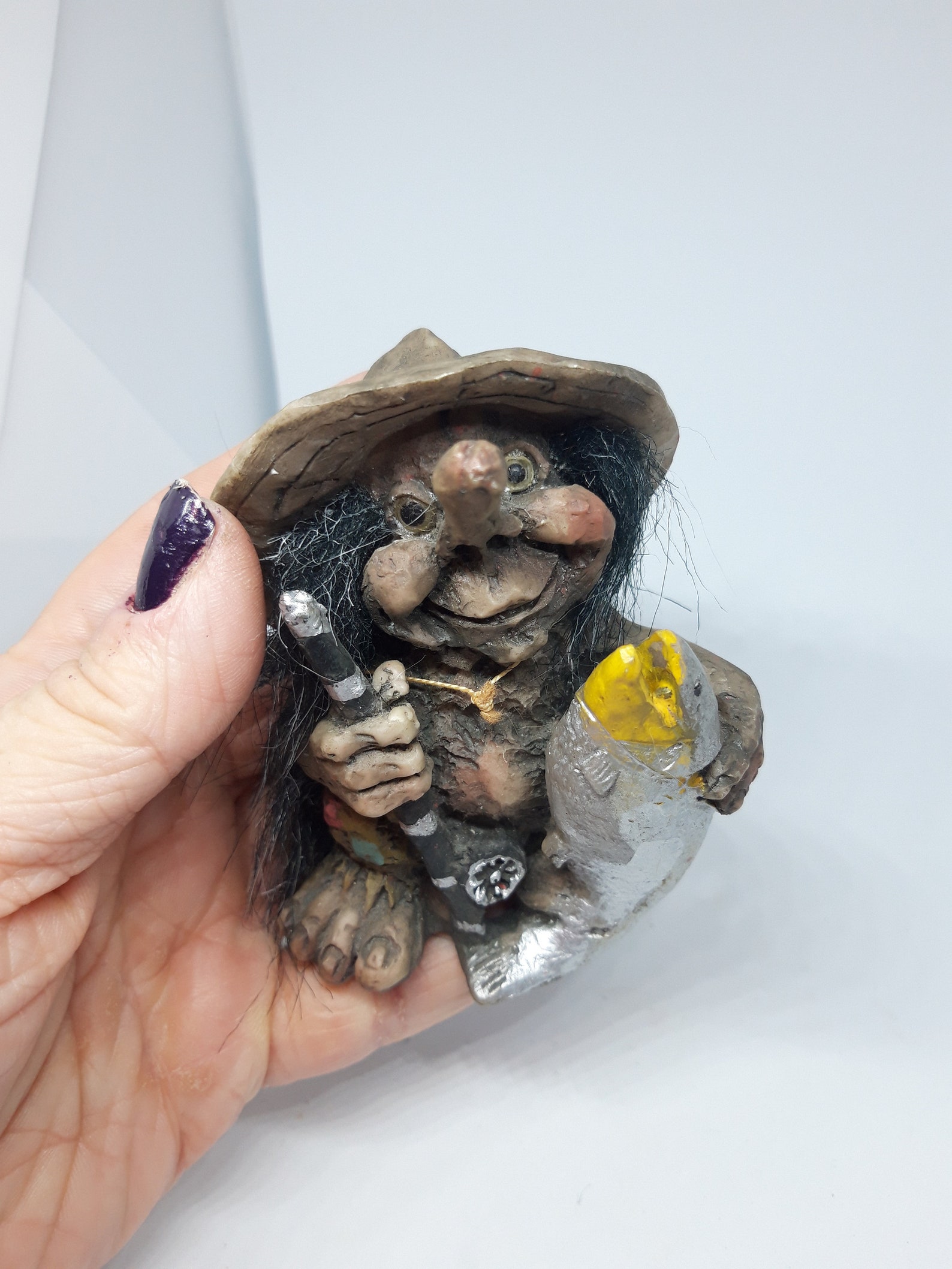 Cute Little Troll With Fish From Trollhuset Sweden - Etsy Canada