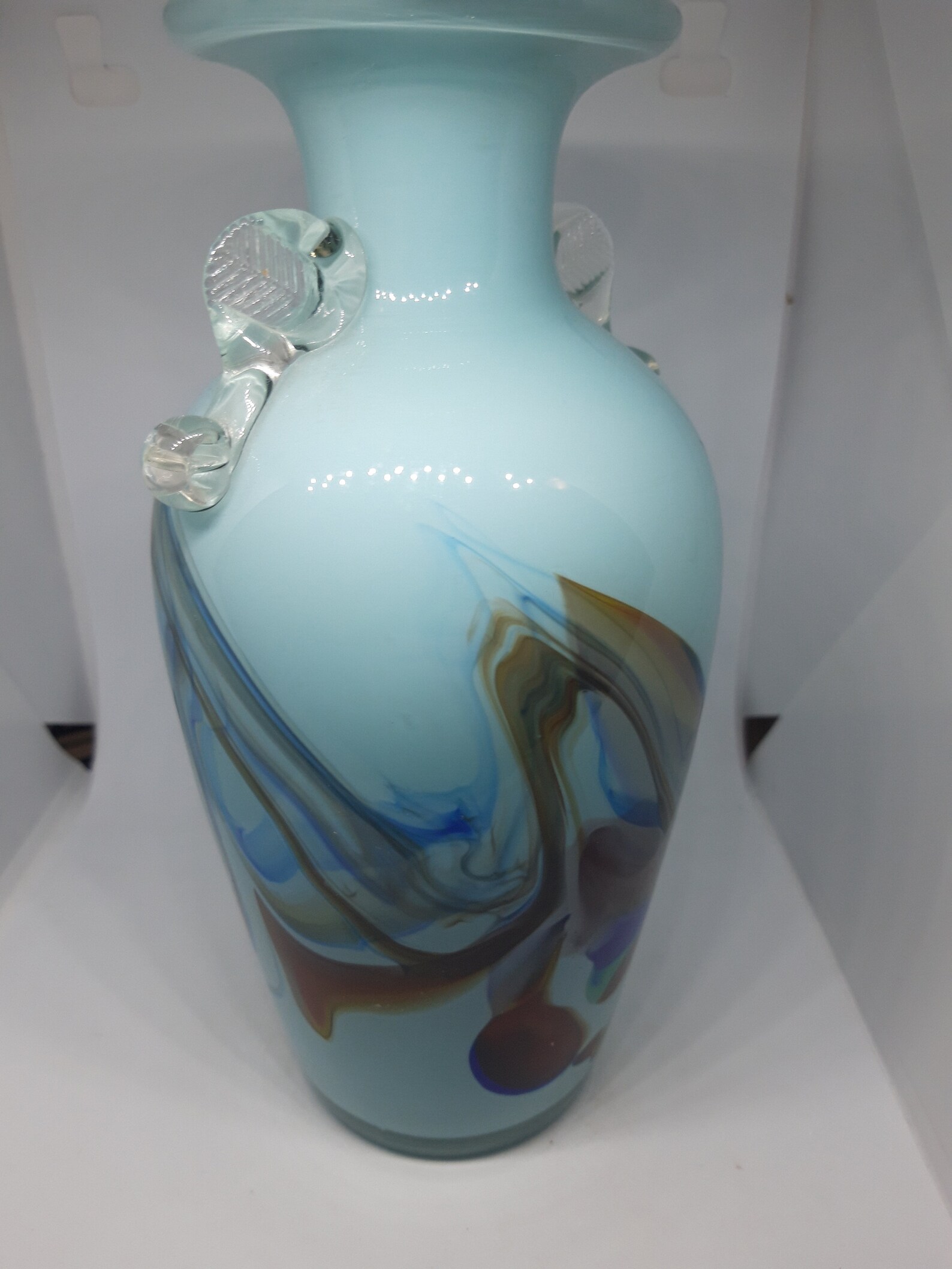 Amaizing Vintage Dalian Glass Vase - Etsy