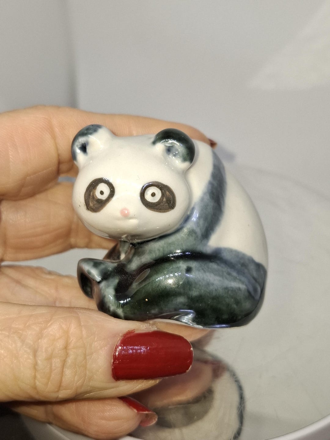 Cutest Porcelain Panda Miniature Created in Republic of China 1912-1949 ...