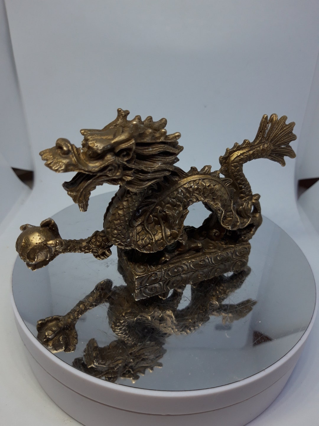 Vintage Feng Shui Dragon of Solid Brass Amazing Craftsmanship - Etsy