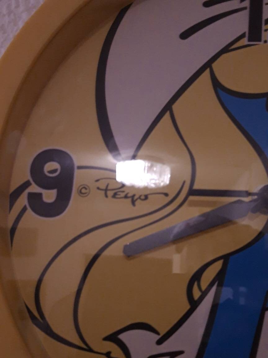 Smurf Wall Clock From Peyo - Etsy