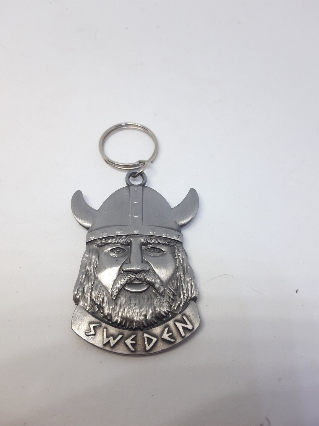 Viking Head Keychain From Sweden - Etsy