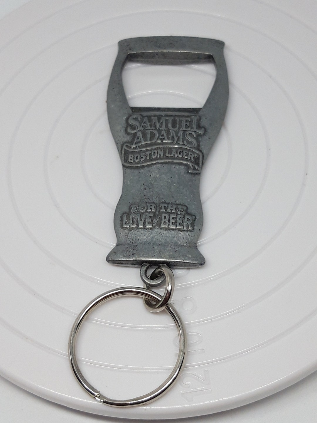 Vintage Samuel Adams Boston Lager Keychain/canopener - Etsy