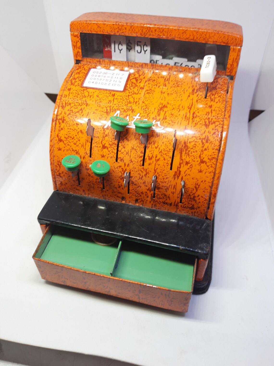 Aster Tin Toy Cash Register Vintage Mechanical 1960s - Etsy