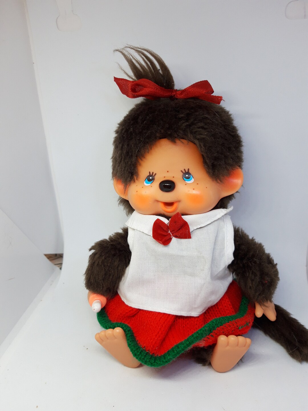Vintage Monchichi Monkey in a Cute Outfit Marked Year 1974 From ...