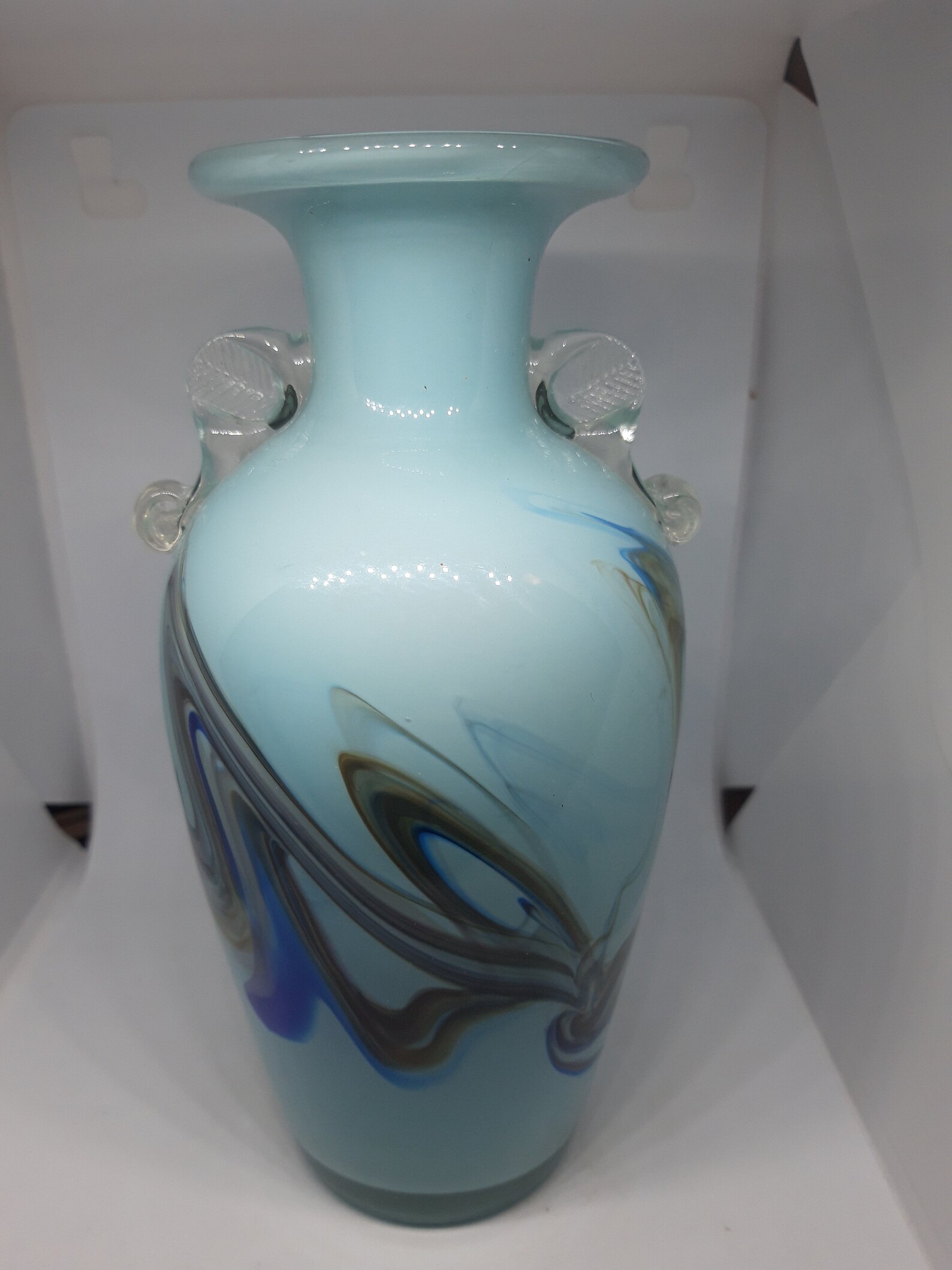 Amaizing Vintage Dalian Glass Vase - Etsy