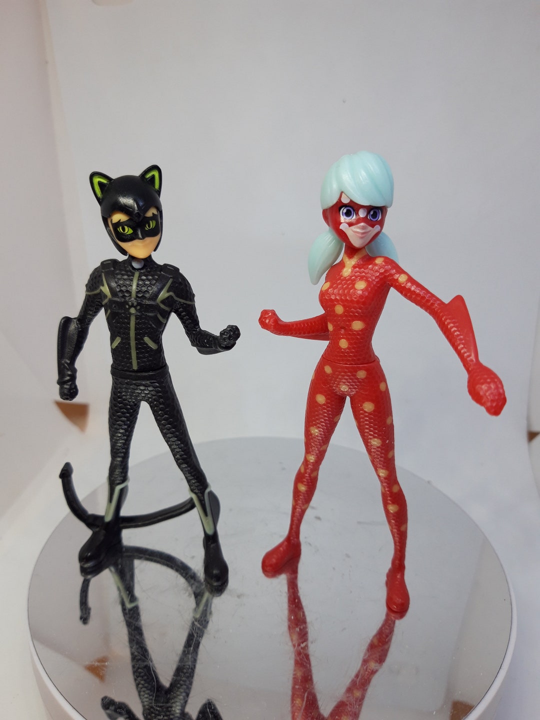 Miraculous Ladybug and Supercat Figurines - Etsy