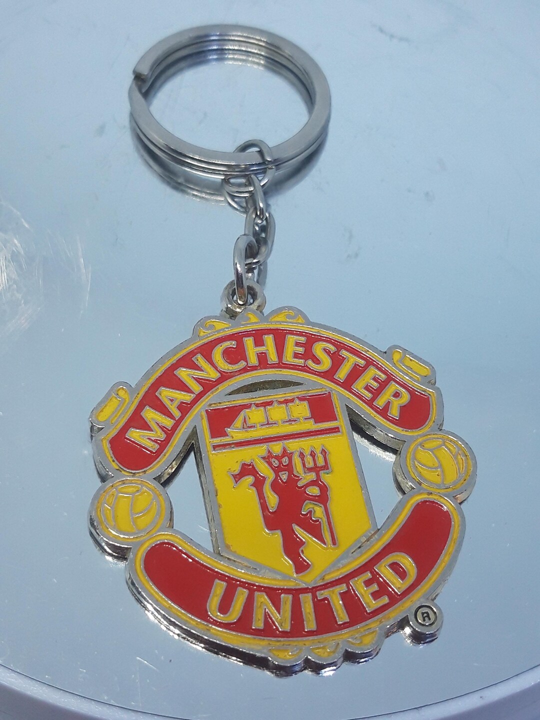 Vintage Manchester United Keychain - Etsy