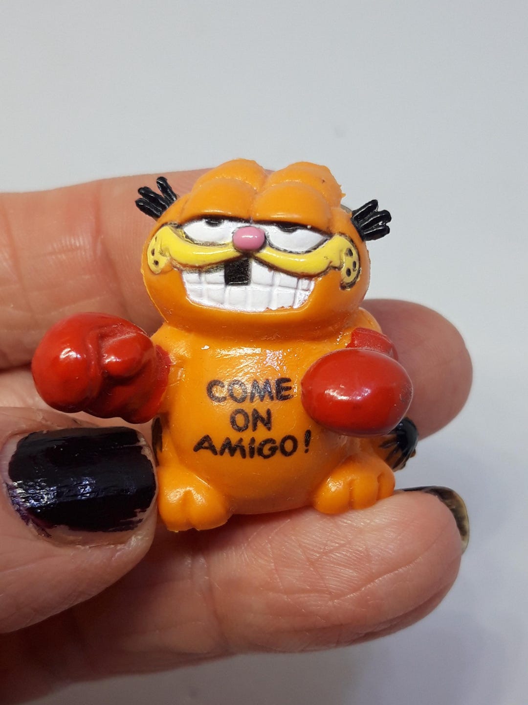 Vintage Garfield Boxer Figurine From Bully West Germany Marked Year ...