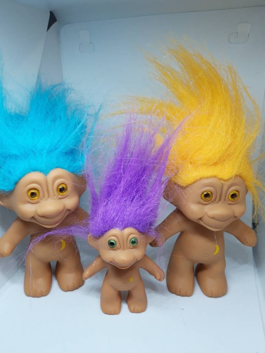 3 Russ (?) Trolls of Different Sizes - Etsy