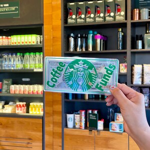 Coffee Inspired Laminated Cash Envelopes Wallet, Cash Envelopes ...