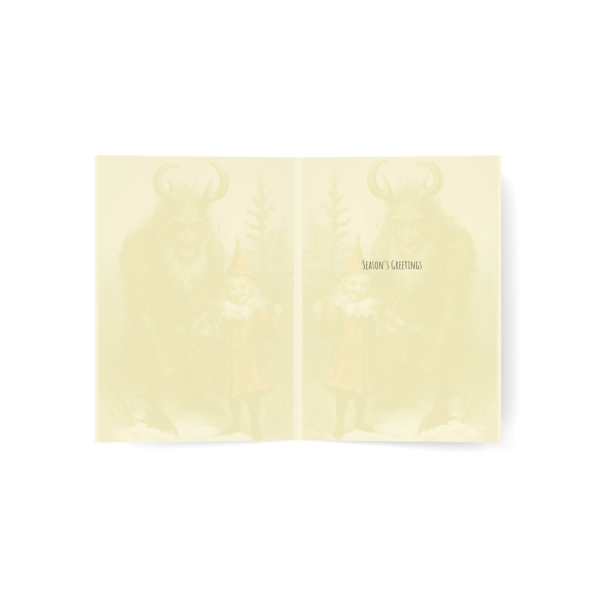 Krampus & Elf Macabre Christmas 2023 Series Card 16a Folded - Etsy ...