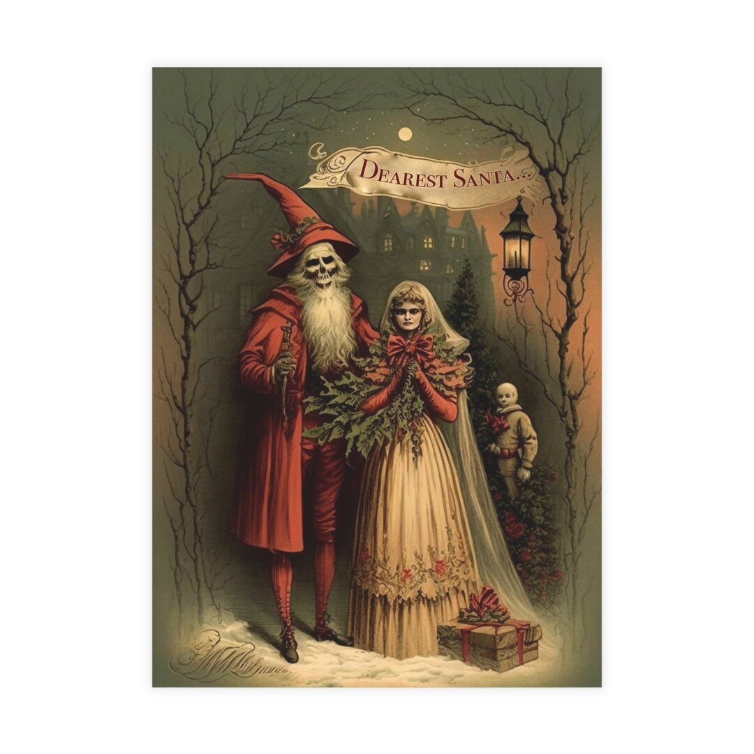 Macabre Victorian Holiday Greeting Cards 20 - Etsy UK