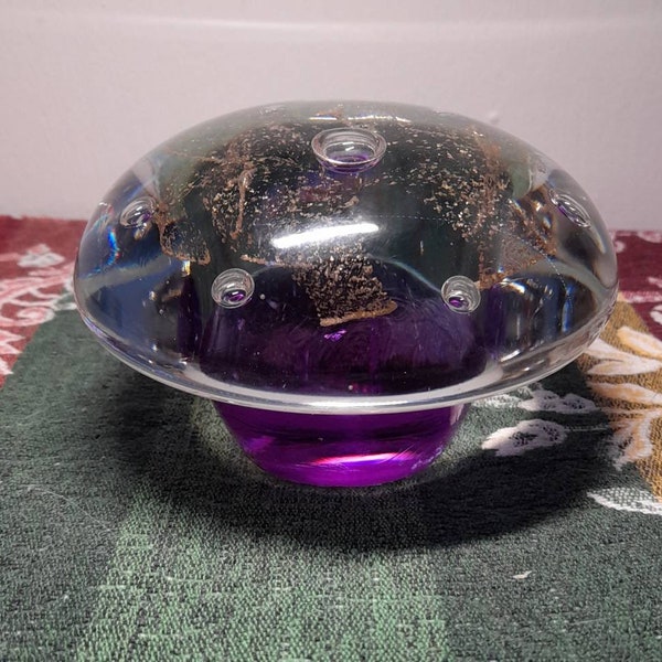 Purple Paperweight - Etsy