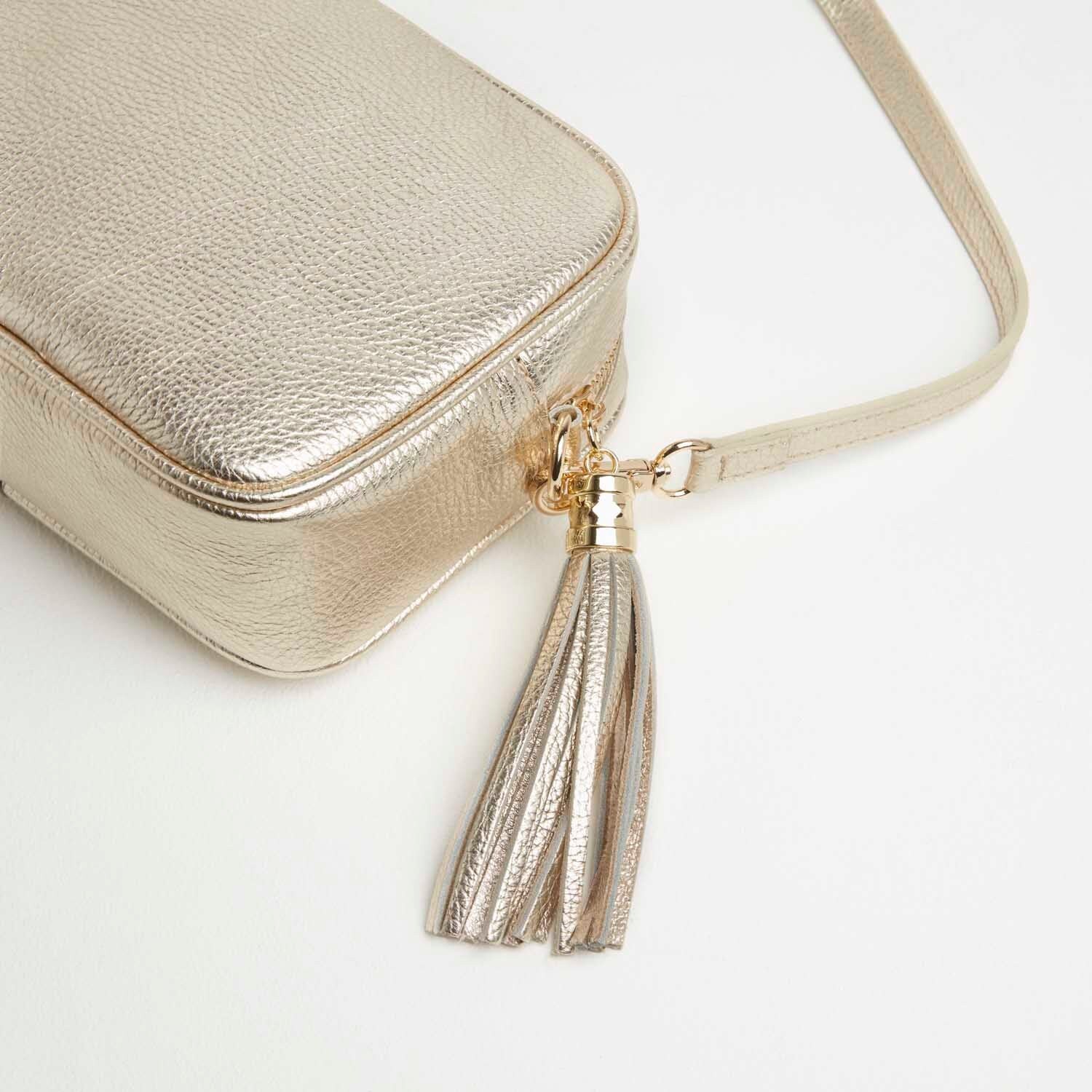 Crossbody Gold Tassel Bag - Etsy