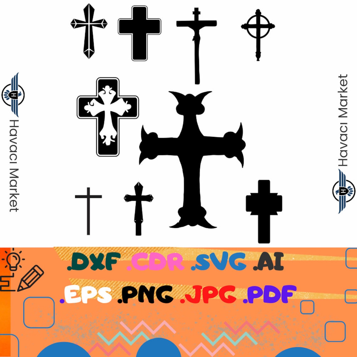 Cross Laser Cut File Vector File for Laser Cutting, Wall Art ...