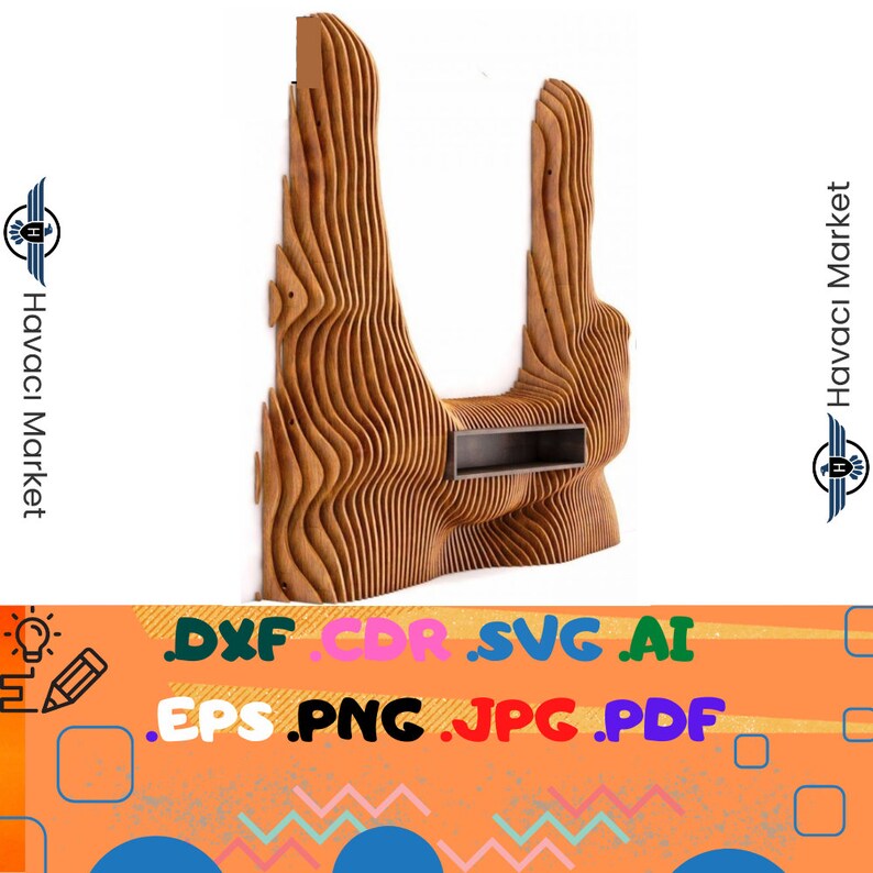 Parametric Wave Back Wall Panel Laser Cut Vector Svg Cdr Dxf - Etsy