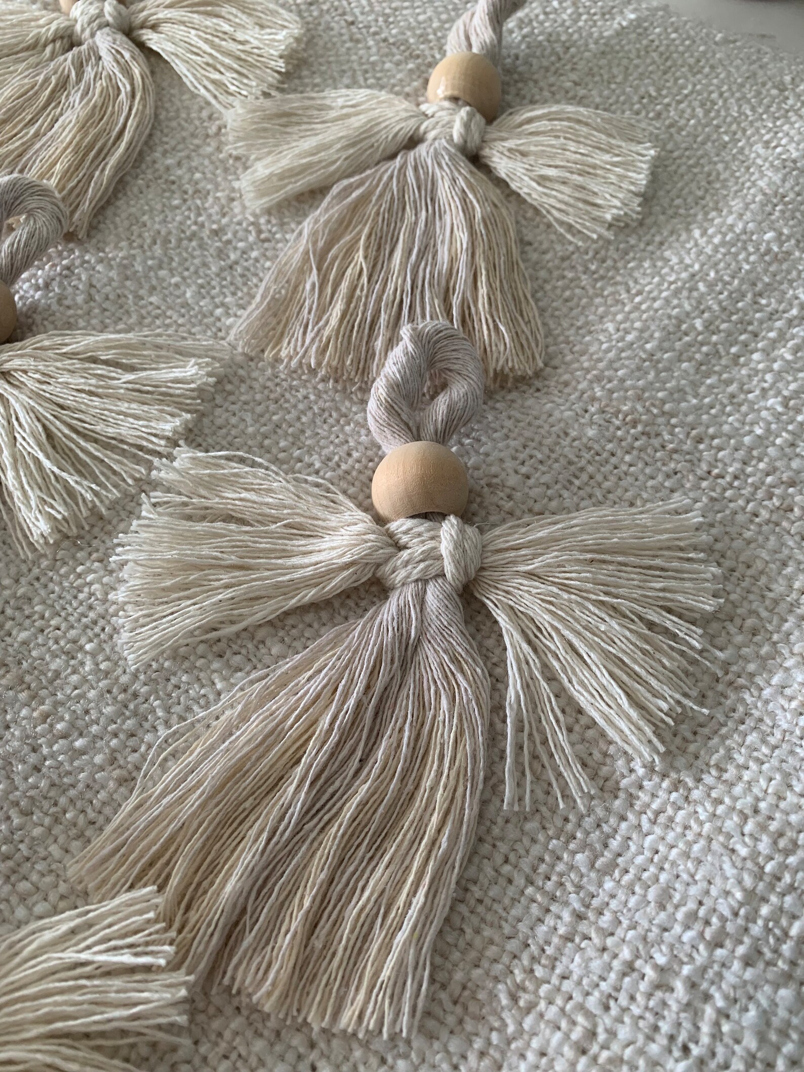 Set of 5 Macrame Angel Ornaments / Christmas Angels for Your Tree - Etsy