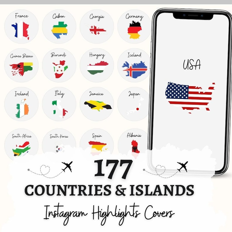 Map Flag Highlights Cover, Travel Blog Highlights, Travel Story ...