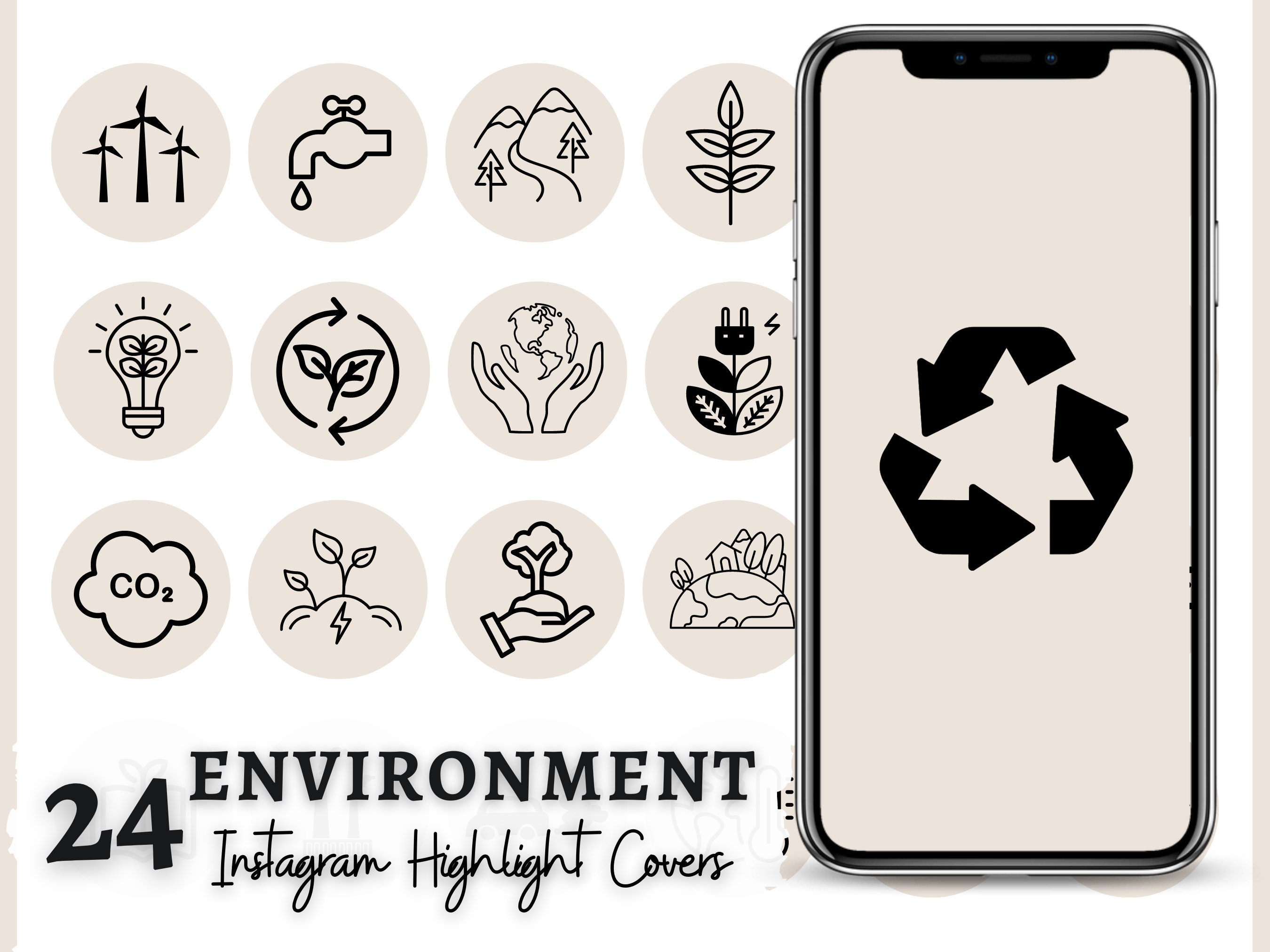 Earth Day Instagram Highlights Covers Earth Day Blogger Icons - Etsy