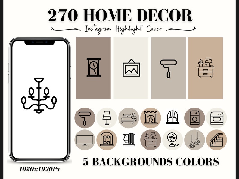 Home Interior Design Instagram Highlight Covers 270 Home Interior ...