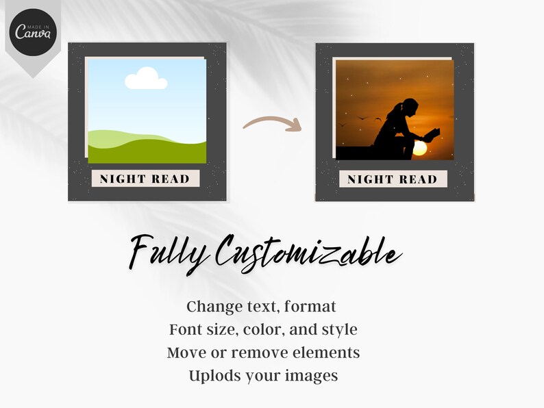 Books Instagram Posts Templates, Minimalist Bookstagram Templates ...