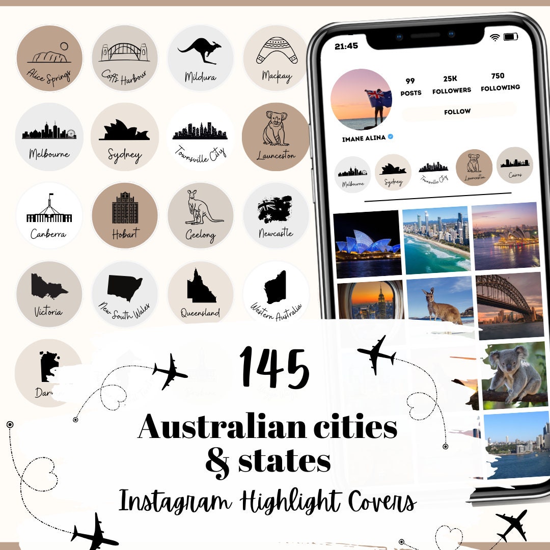 Australian Cities and States Highlight Covers for Instagram Covers ...