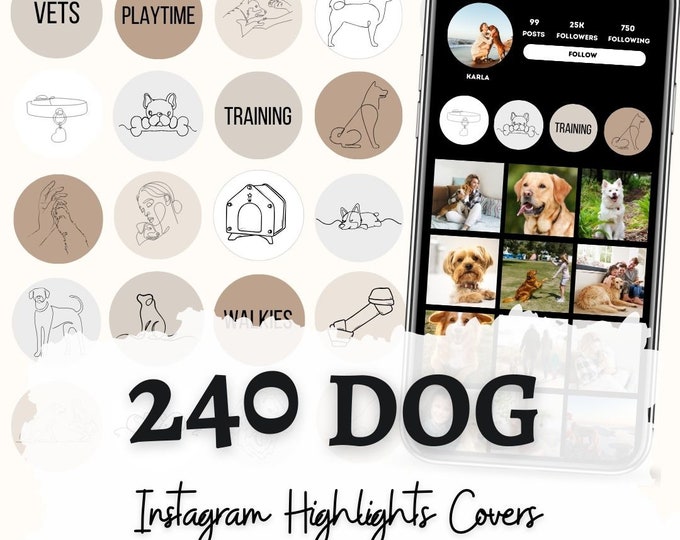 Dog Instagram Highlight Covers Pet Highlight Covers Dog Highlight ...