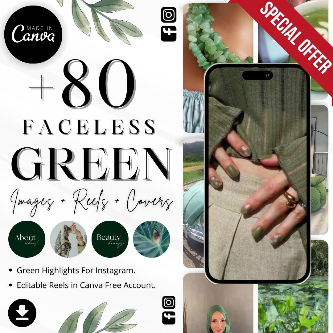 Faceless Green Luxury Videos for Instagram Faceless Green Video ...