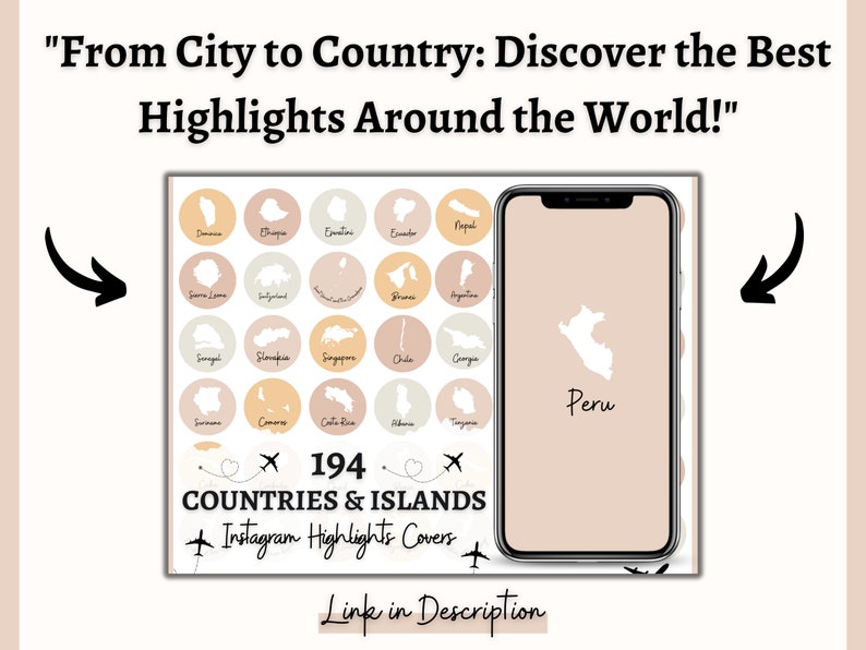 City Travel Instagram Highlight Covers | Blogger Story Icons (digital ...