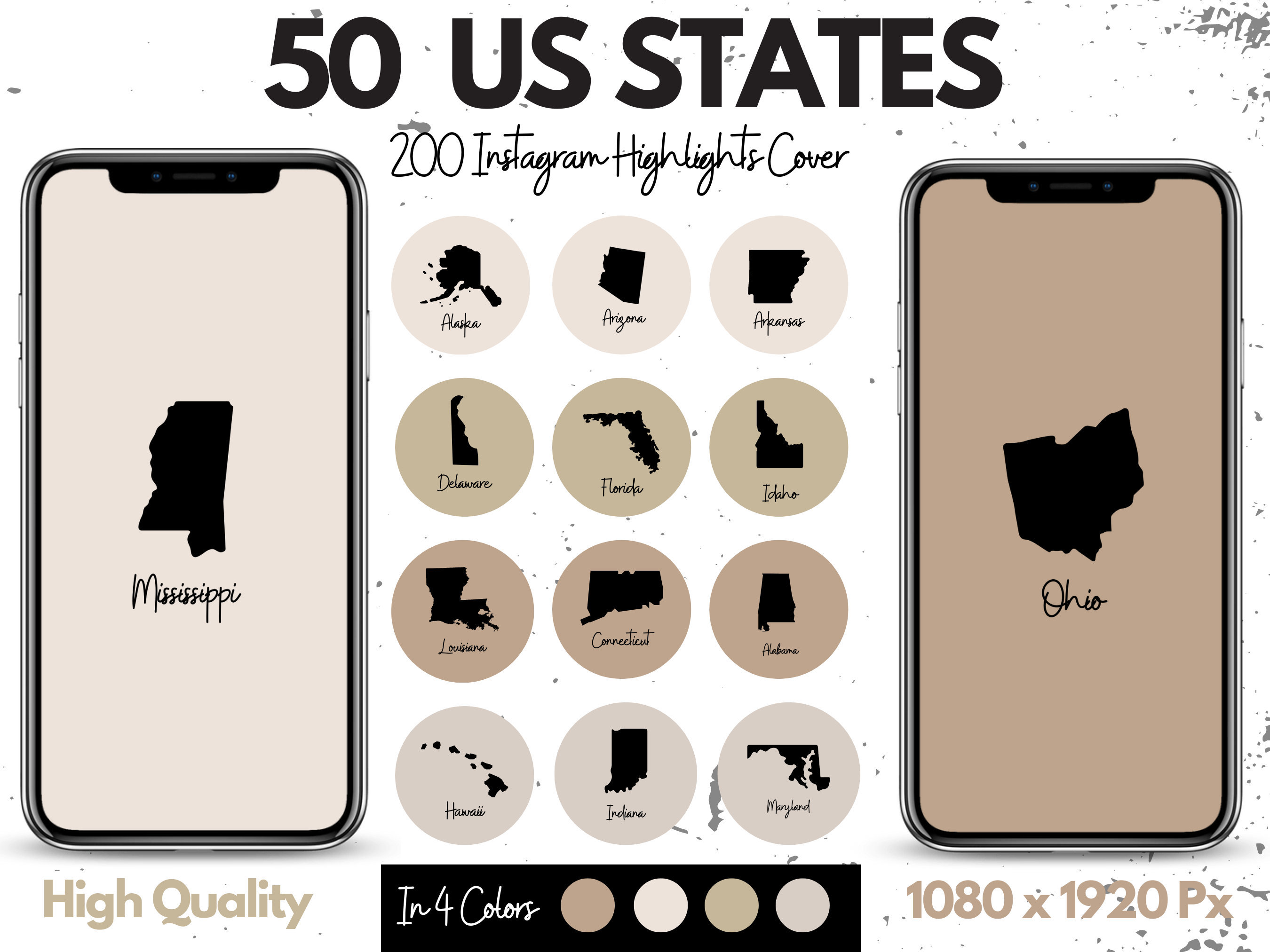 USA Maps Highlight Instagram Usa States Maps Icons USA Blogger ...