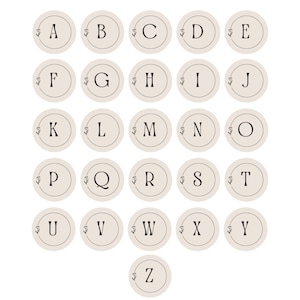 Letter Instagram Highlight Covers Neutral Letters Icons Story Alphabet ...