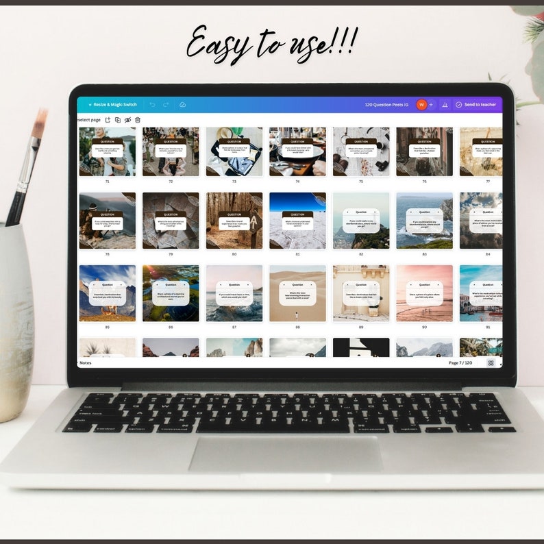 Travel Instagram Post Templates | Social Media Marketing (digital ...