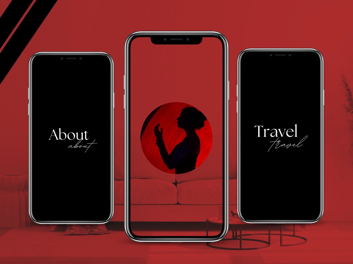 Luxury Instagram Highlight Covers Red LUXURY Instagram Story Luxury ...