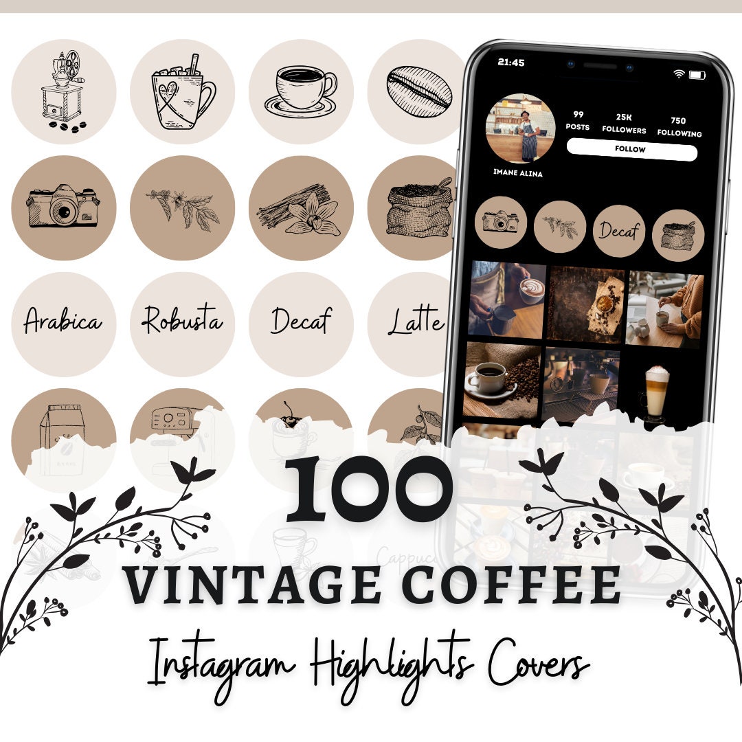 Coffee Instagram Highlight Covers | Coffee Blogger Highlight Covers ...