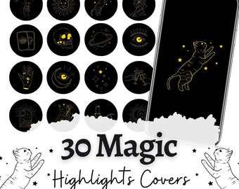 24 Celestial Instagram Highlight Cover Icons Moon Stars Highlight ...