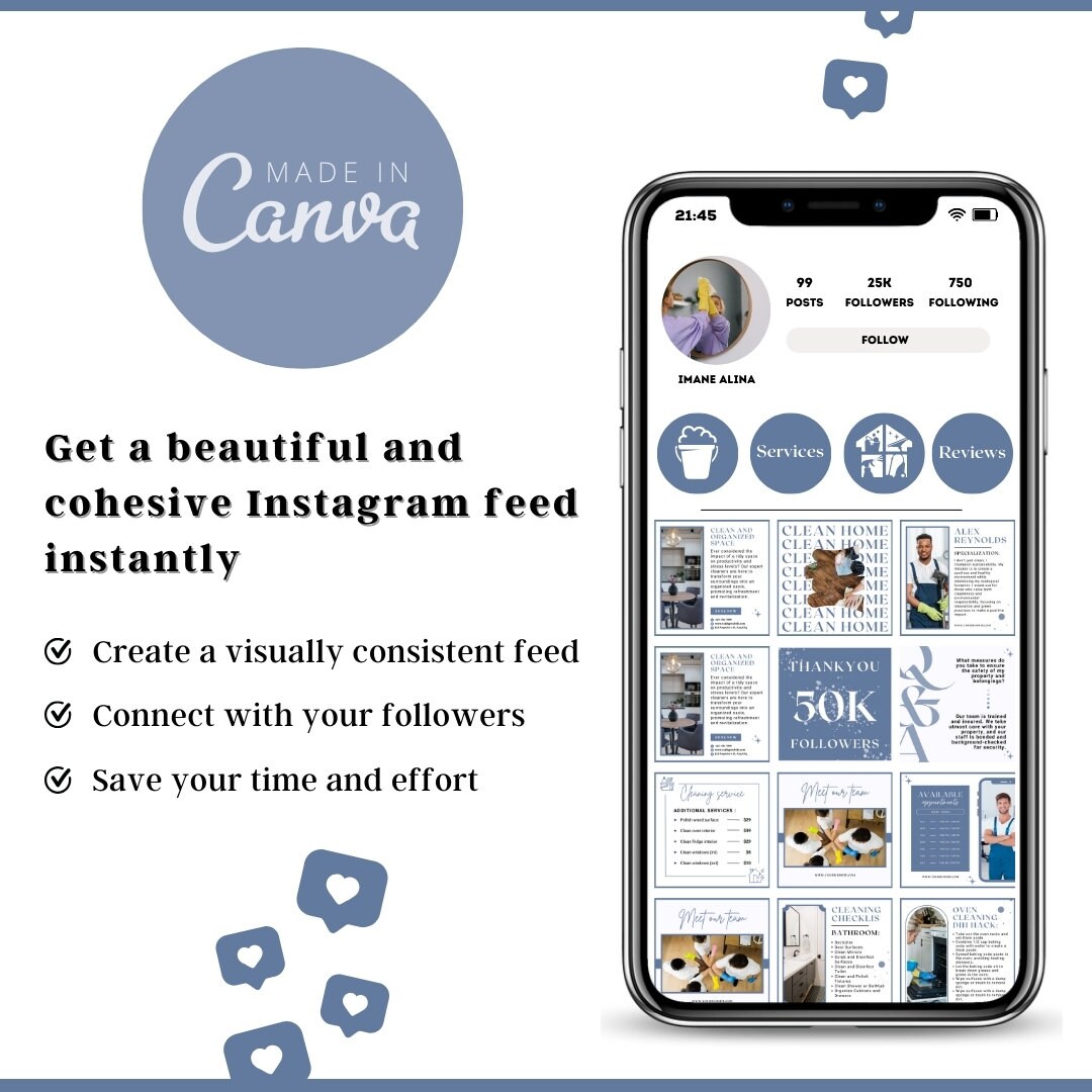 Cleaning Business Instagram Templates , Cleaning Service Instagram Post ...