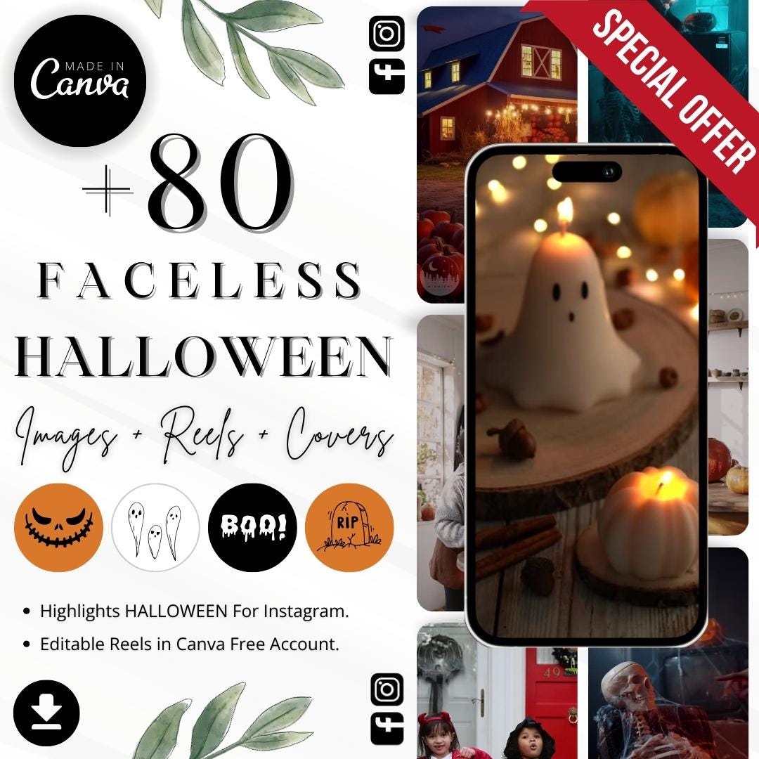 Faceless Halloween Reels Videos for Instagram Faceless Halloween ...