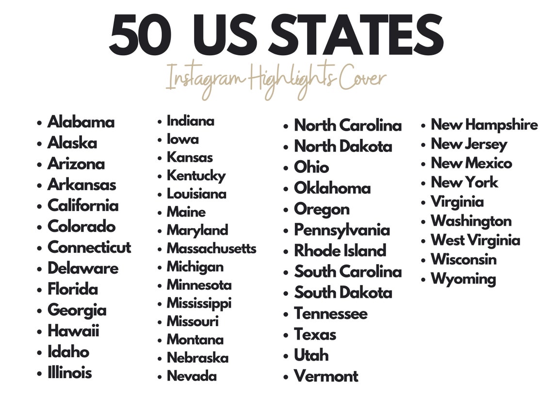 USA Maps Highlight Instagram Usa States Maps Icons USA Blogger ...