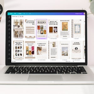 Books Instagram Posts Templates, Minimalist Bookstagram Templates ...
