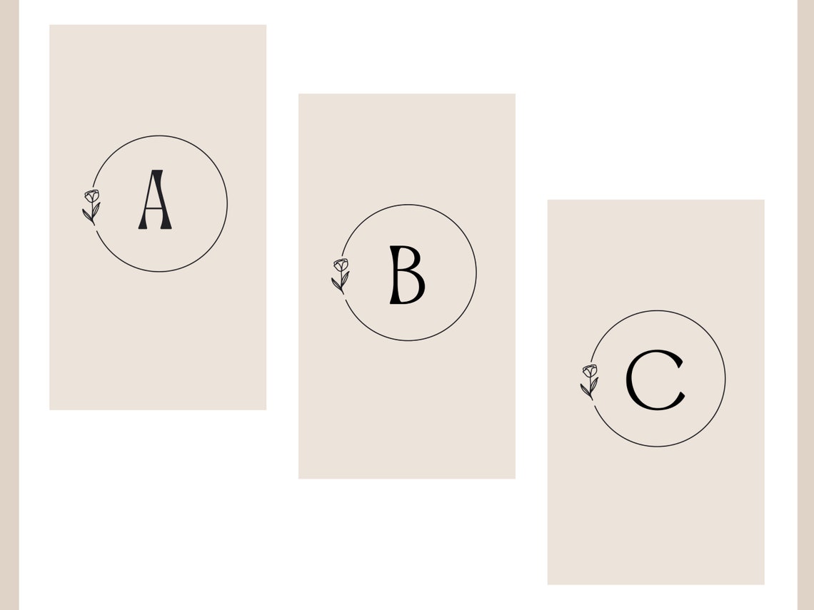 Letter Instagram Highlight Covers Neutral Letters Icons Story Alphabet ...