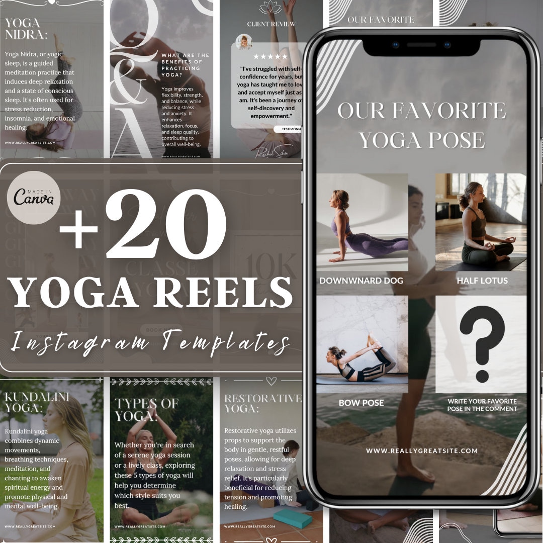 Yoga Instagram Reels Template | Meditation Reels Videos Yoga Coach Reels Template | Neutral Yoga ...