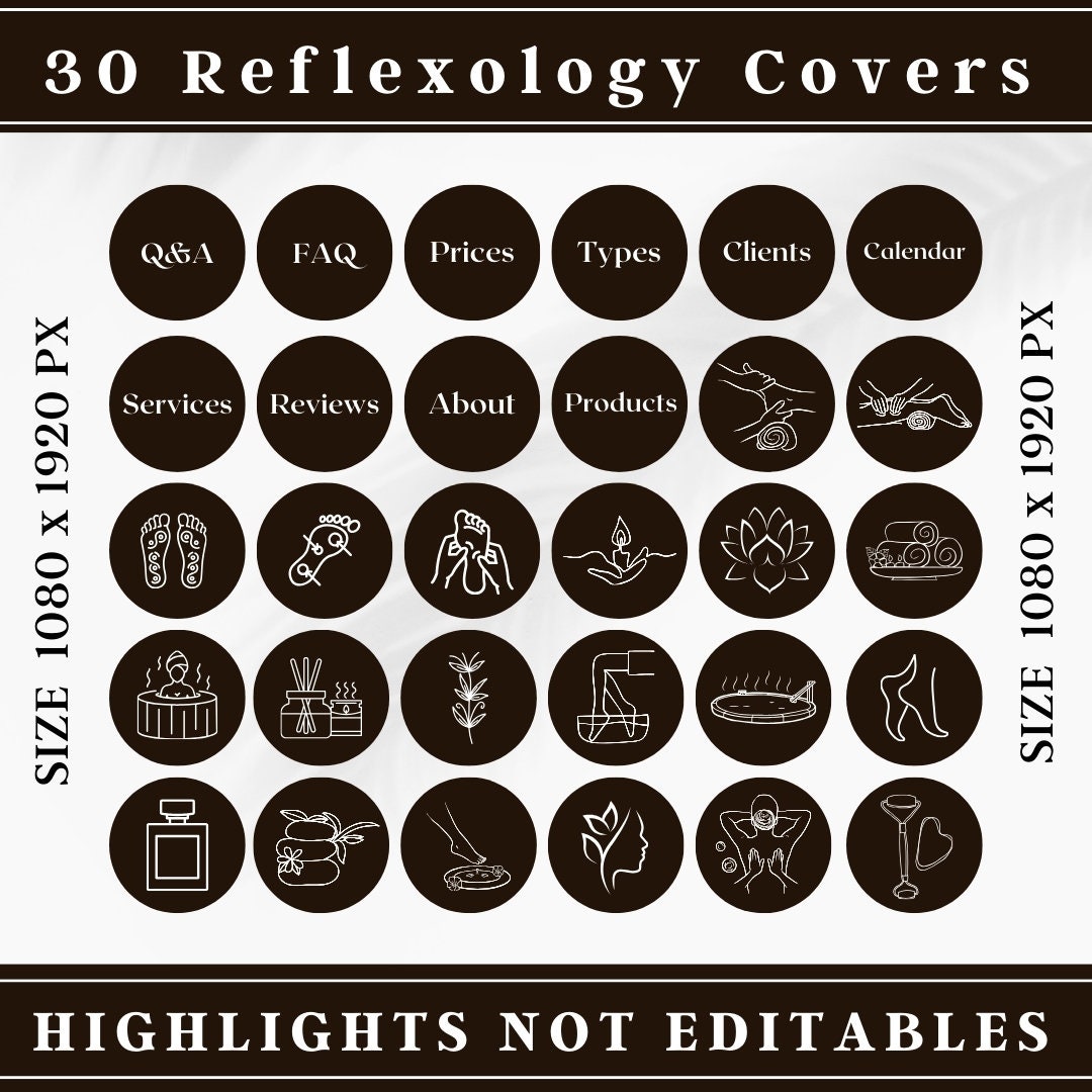 Reflexology Instagram Template, Foot Reflexology, Editable Reflexologist Instagram Posts Stories ...